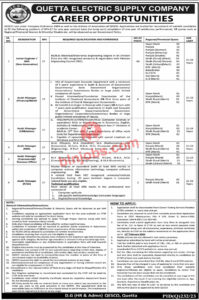Quetta Electric Supply Company QESCO Jobs 2024 - Balochistan Jobs